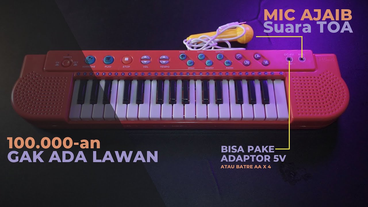PIANO MAINAN ANAK BAYI | KEYBOARD PIANO MAINAN TECHNO T-2768 - YouTube
