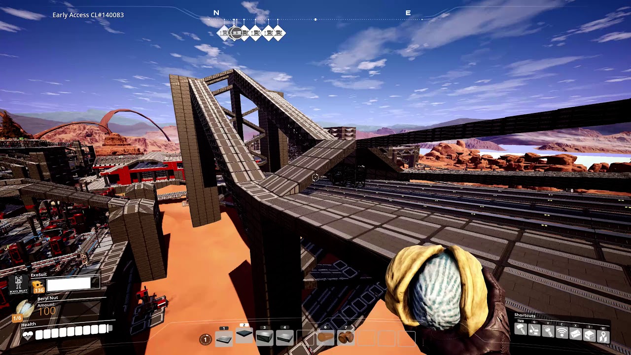 Satisfactory Desert Base - Train Bridge - YouTube