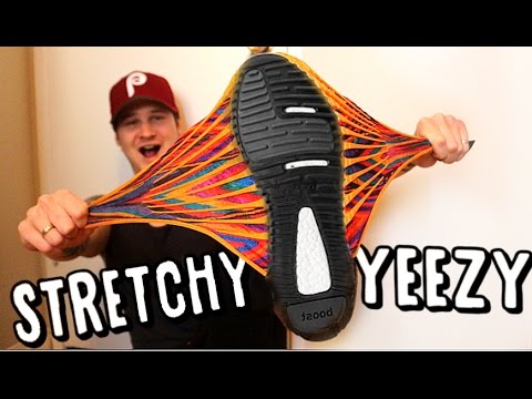 THE NEW STRETCHY YEEZY!! FIRST LOOK! - YouTube