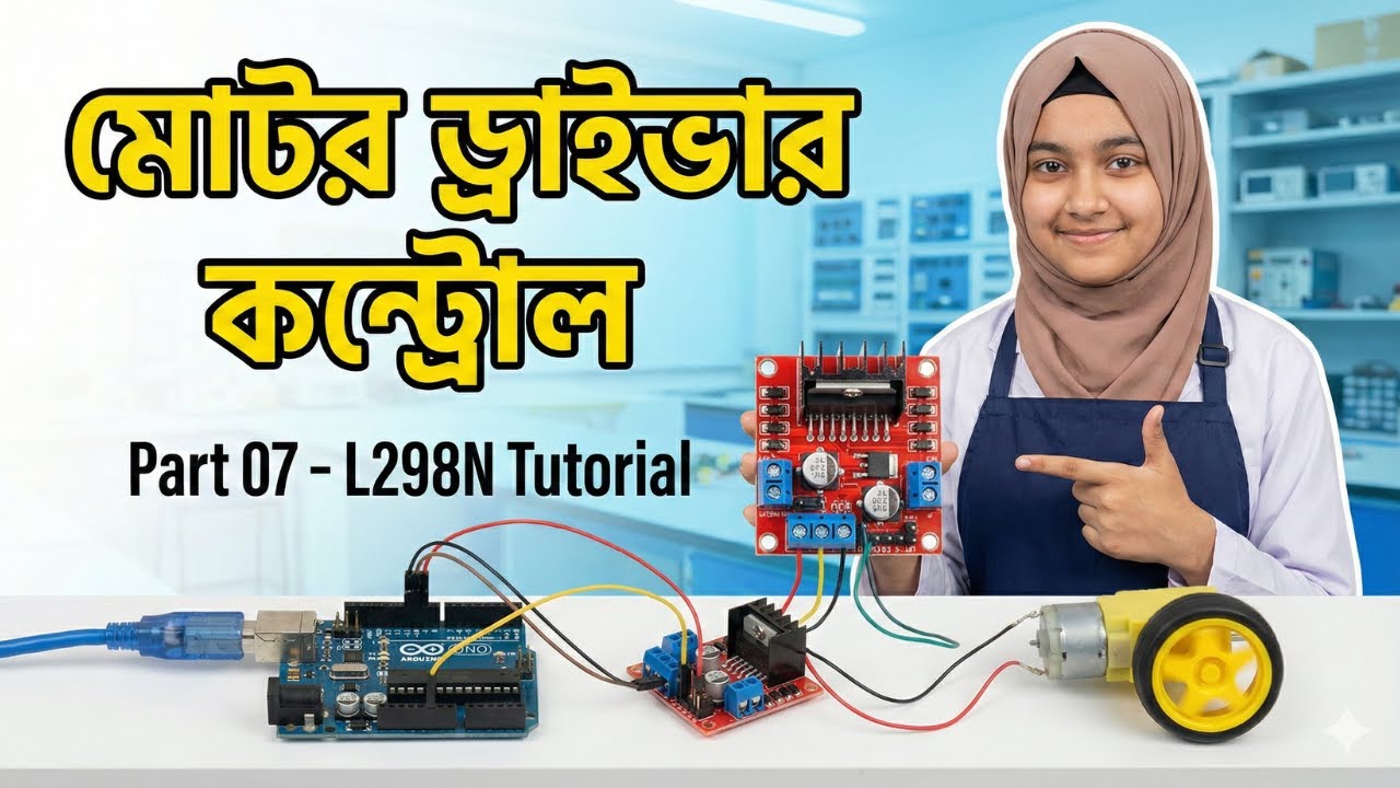 07. Robotics for Kids: Testing DC Motor and L293D Motor Driver for ...