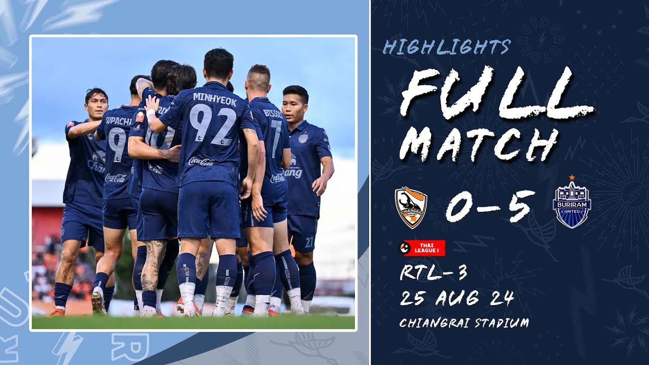 ไฮไลต์เต็ม (RTL-3) เชียงราย ยูไนเต็ด 0-5 บุรีรัมย์ ยูไนเต็ด - YouTube