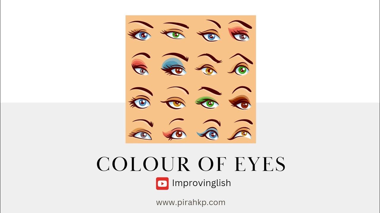 Color or Colour of Eyes Vocabulary in English | Learn English With me ...