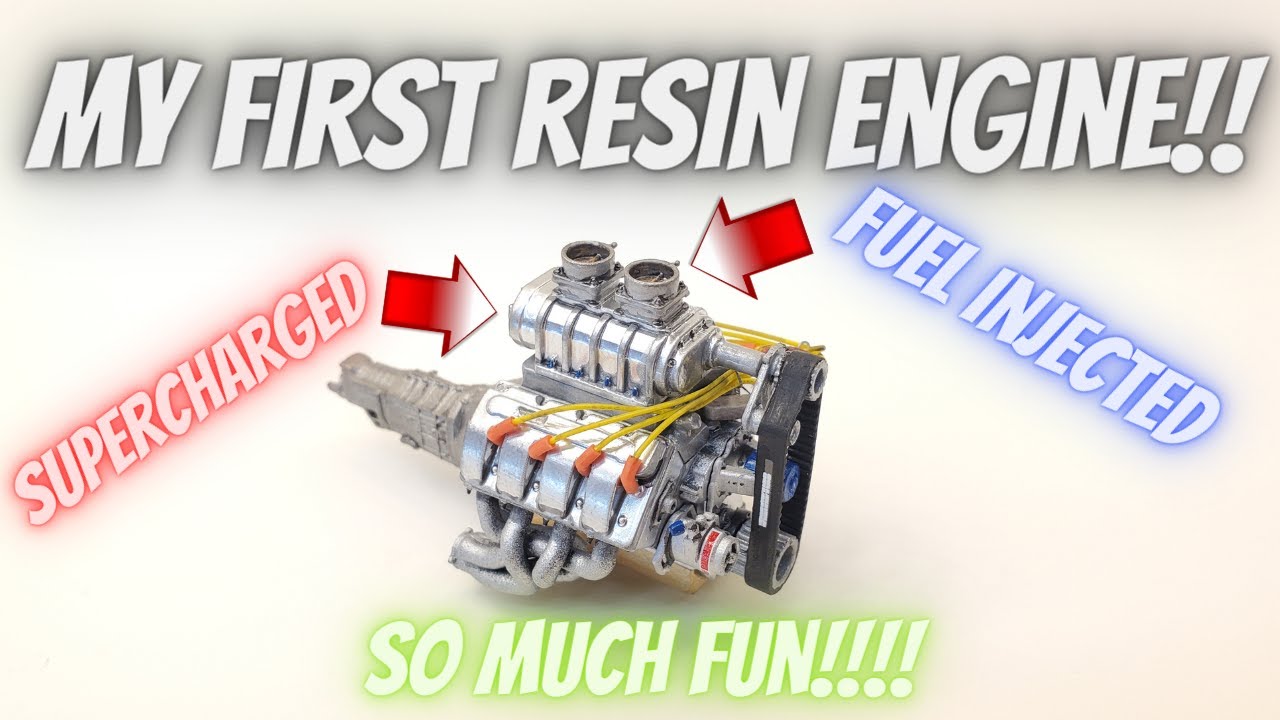 My First Resin Engine!!! Supercharged Boss 429 Ford V8 - YouTube