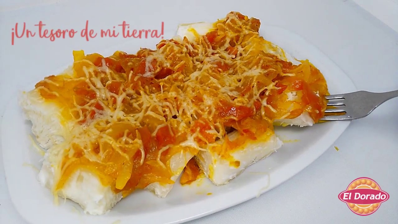 Cómo preparar yuca chorreada. YUCA EL DORADO - YouTube