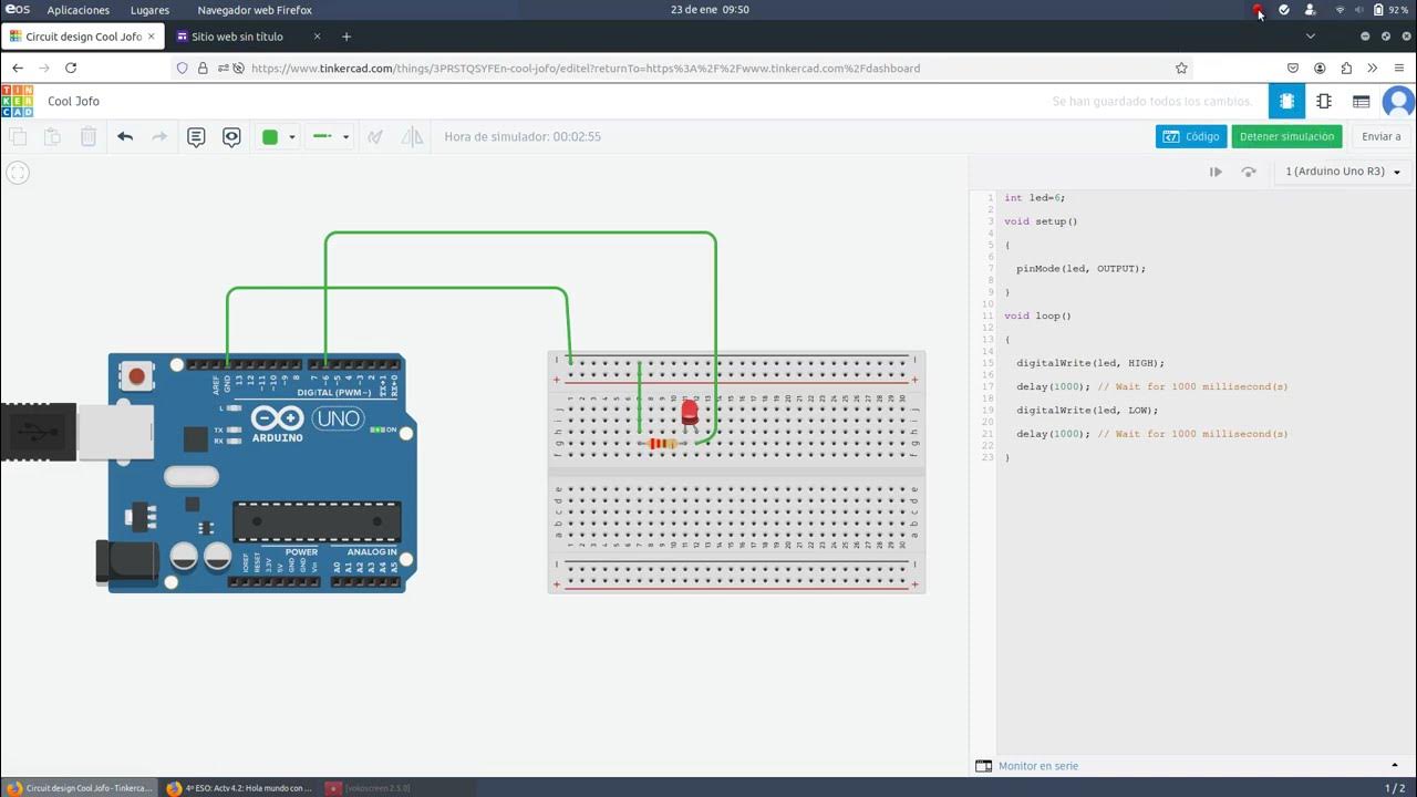 Practica 1 arduino - YouTube