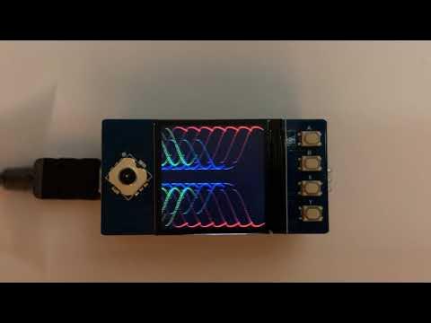 MicroPython feathers.py demo running on a Raspberry Pi Pico and Waveshare Pico-LCD-1.3 Module ...
