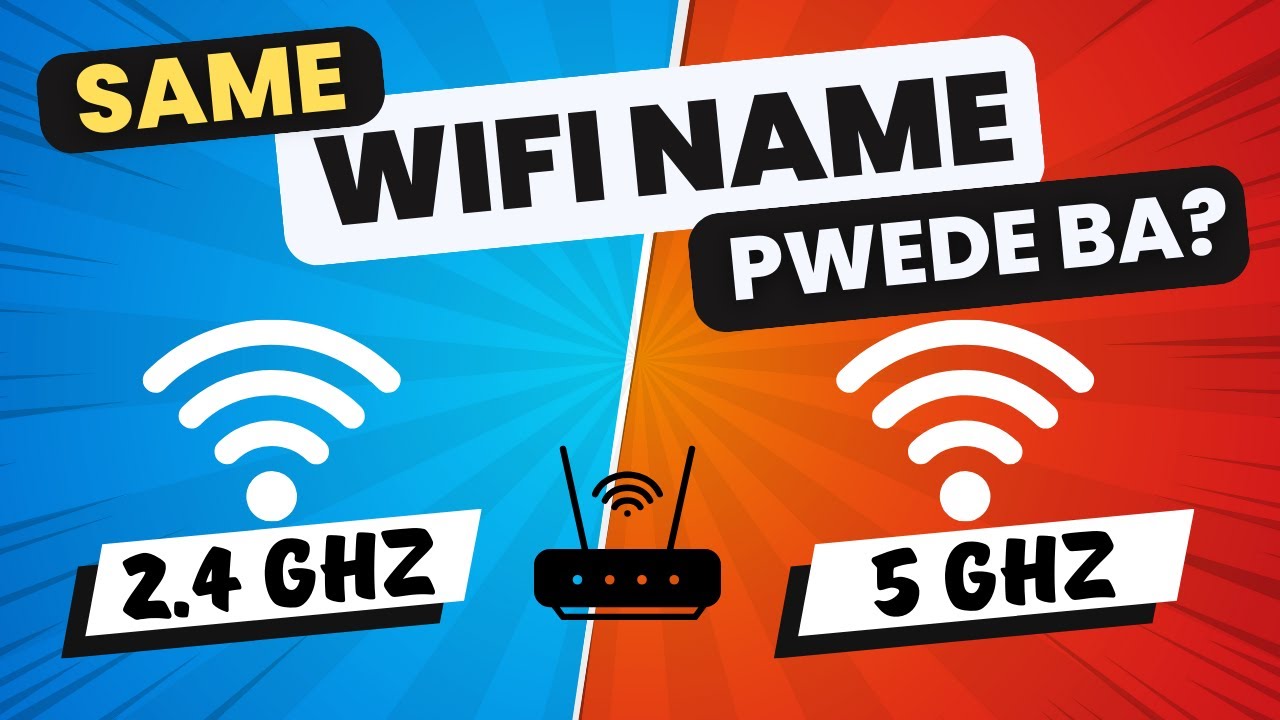 Pwede kaya? Same SSID or WiFi Name for 2.4GHz and 5GHz? - YouTube