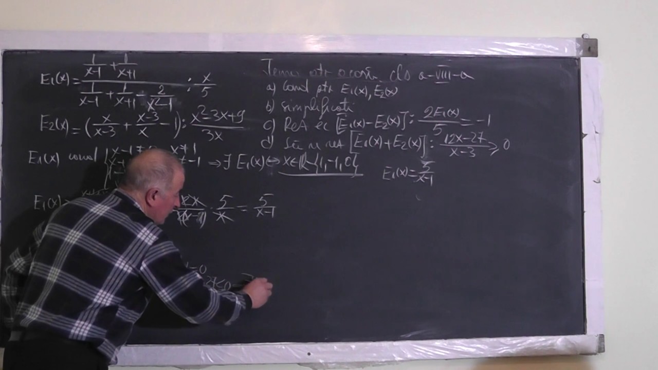 2/2 1299 Expresii cu toate operatiile Conditii de existenta expresii ...