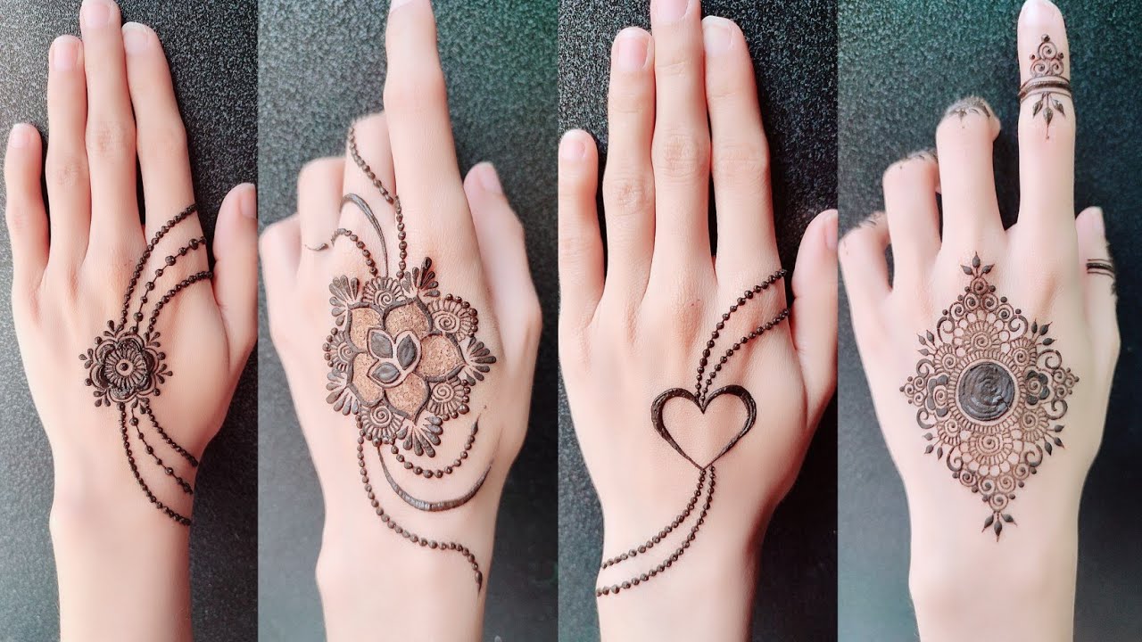 5 Simple Beginners Mehndi Design 🤩 | Arabic Mehndi Design ️| Easy ...