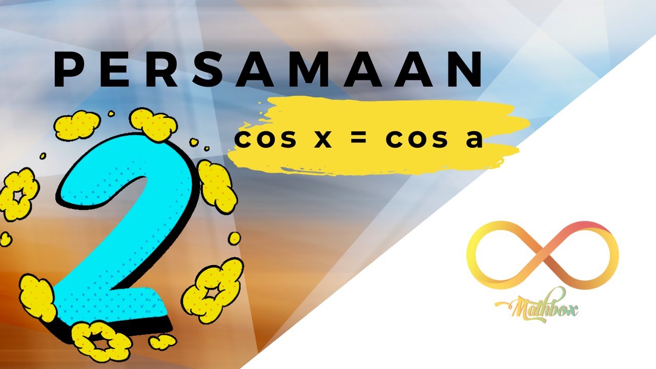 cos x = cos alfa | Persamaan Trigonometri - YouTube
