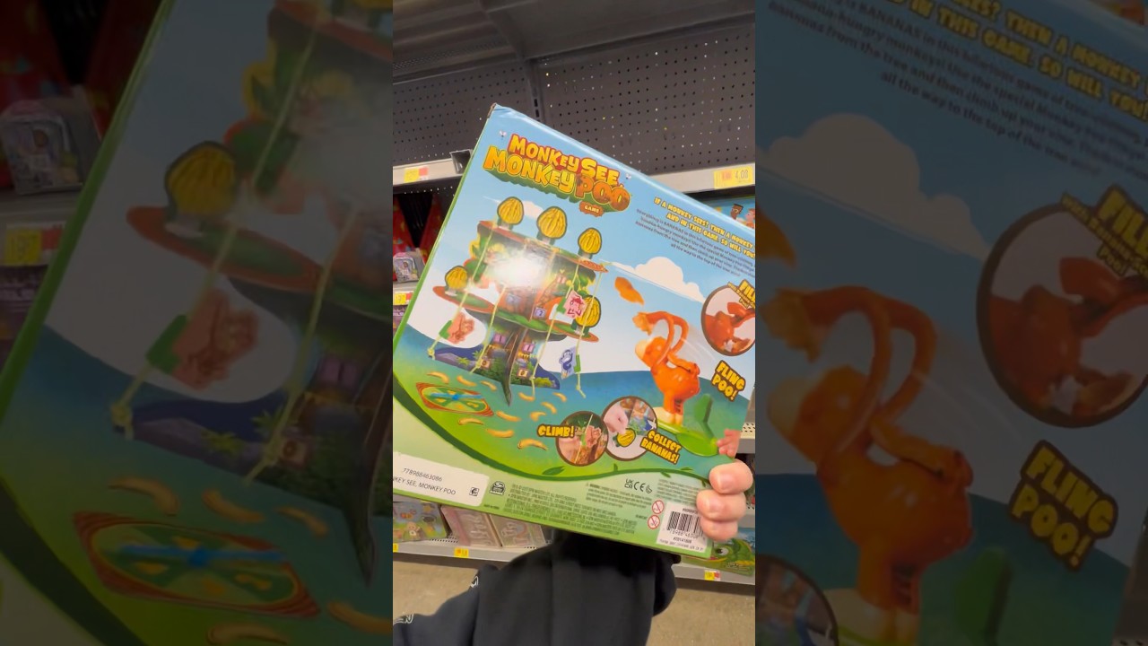 Poo flinging board game 😂 💩 🐒 #games #monkey #funny y - YouTube