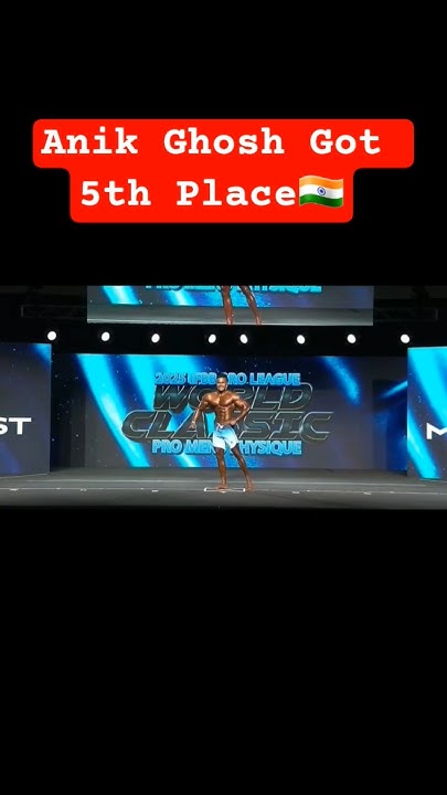 Anik Ghosh Posing At world classic Physique #viral #bodybuilding - YouTube