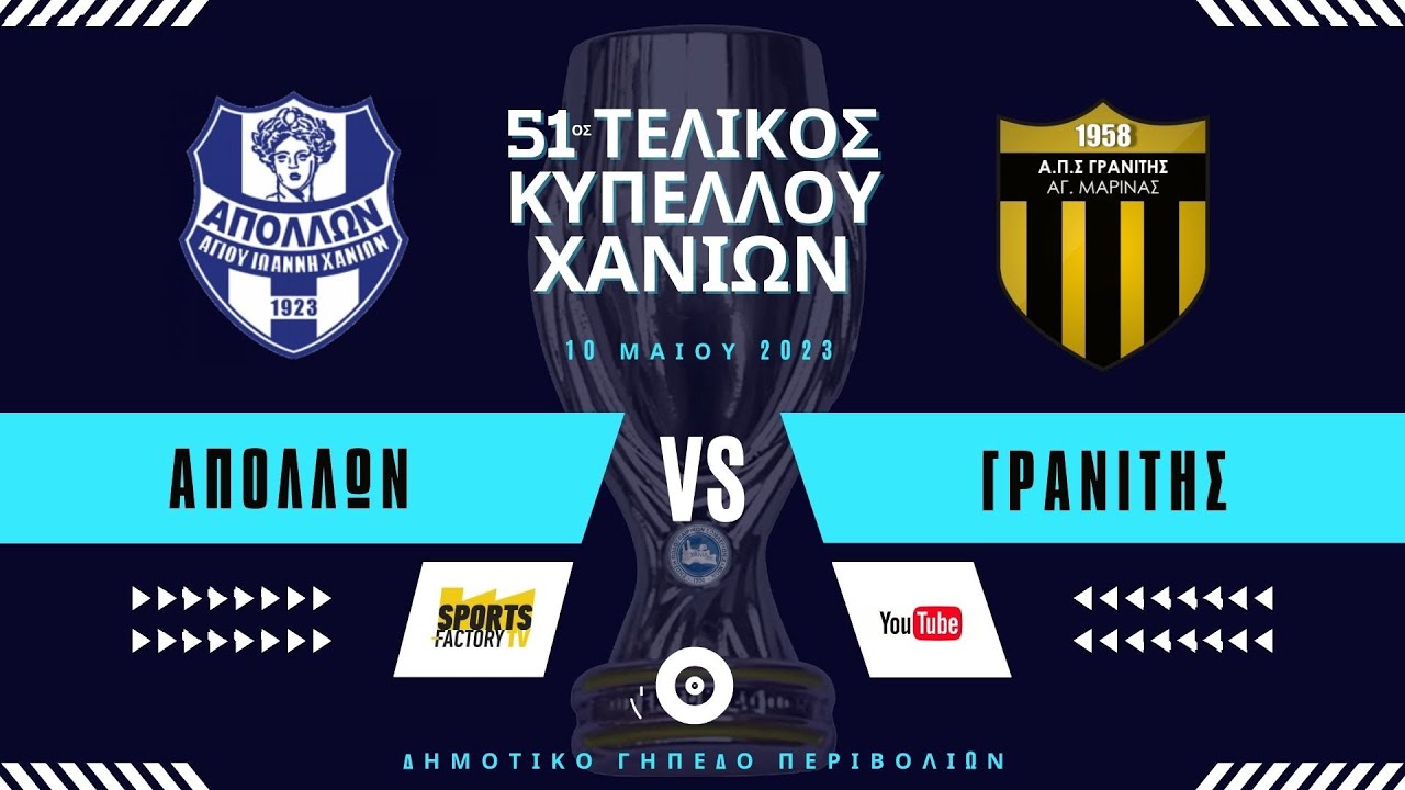 ΑΠΟΛΛΩΝ-ΓΡΑΝΙΤΗΣ | 51ος ΤΕΛΙΚΟΣ ΚΥΠΕΛΛΟΥ ΧΑΝΙΩΝ | ΓΗΠΕΔΟ ΠΕΡΙΒΟΛΙΩΝ ...