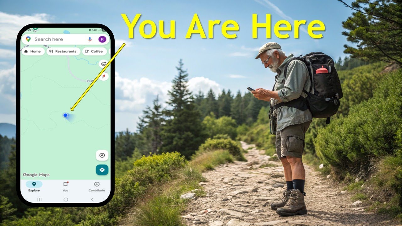 Use your phone to avoid getting lost on the trail - YouTube
