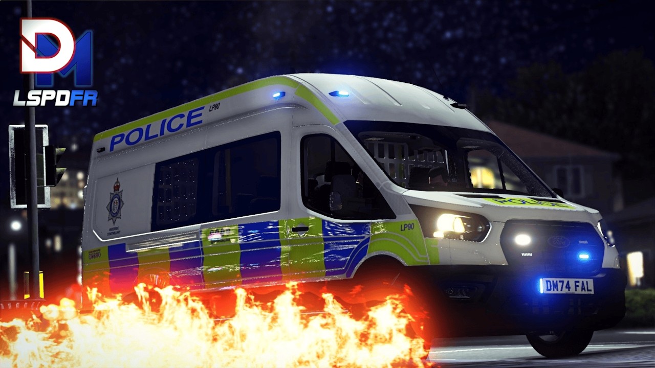 HE'S ON FIRE! - Bonfire Night Patrol! | GTA 5 British Police Mod ...