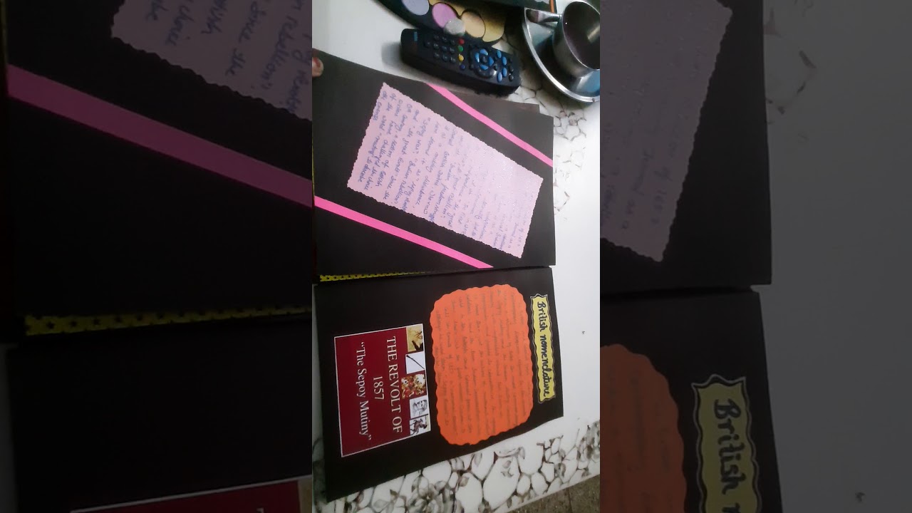 Class 12th history project file..Revolt of 1857 - YouTube