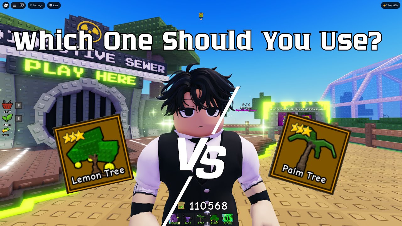 Roblox - Garden Tower Defense - How Good is the Lemon Tree? Palm Tree ...