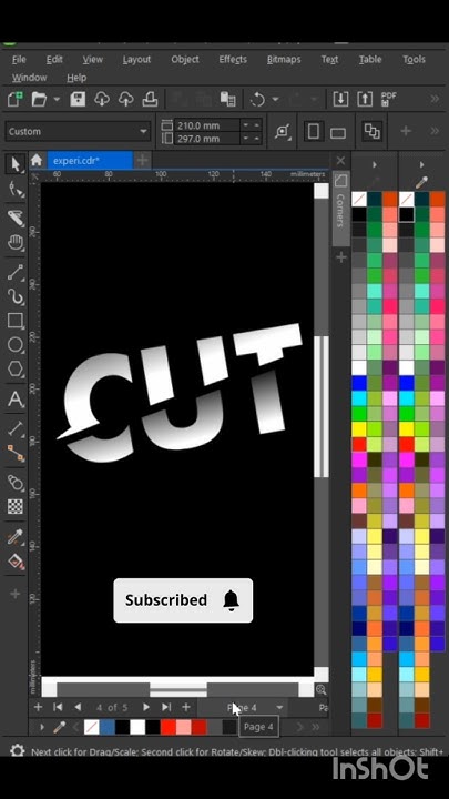 How to cut in cut😉|| coreldraw creative tutorial || Coreldraw Easy for beginners - YouTube
