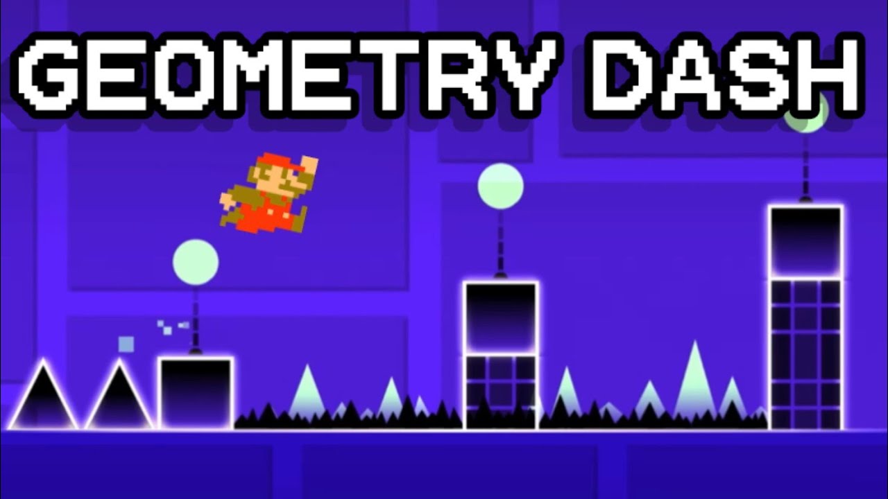 I RECREATED GEOMETRY DASH in super Mario Maker 2 - YouTube