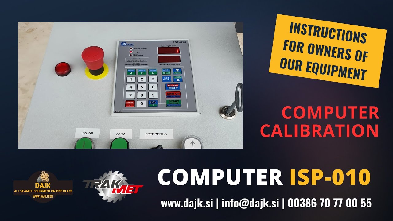 DAJK Computer Calibration ISP 010 TrakMet - YouTube