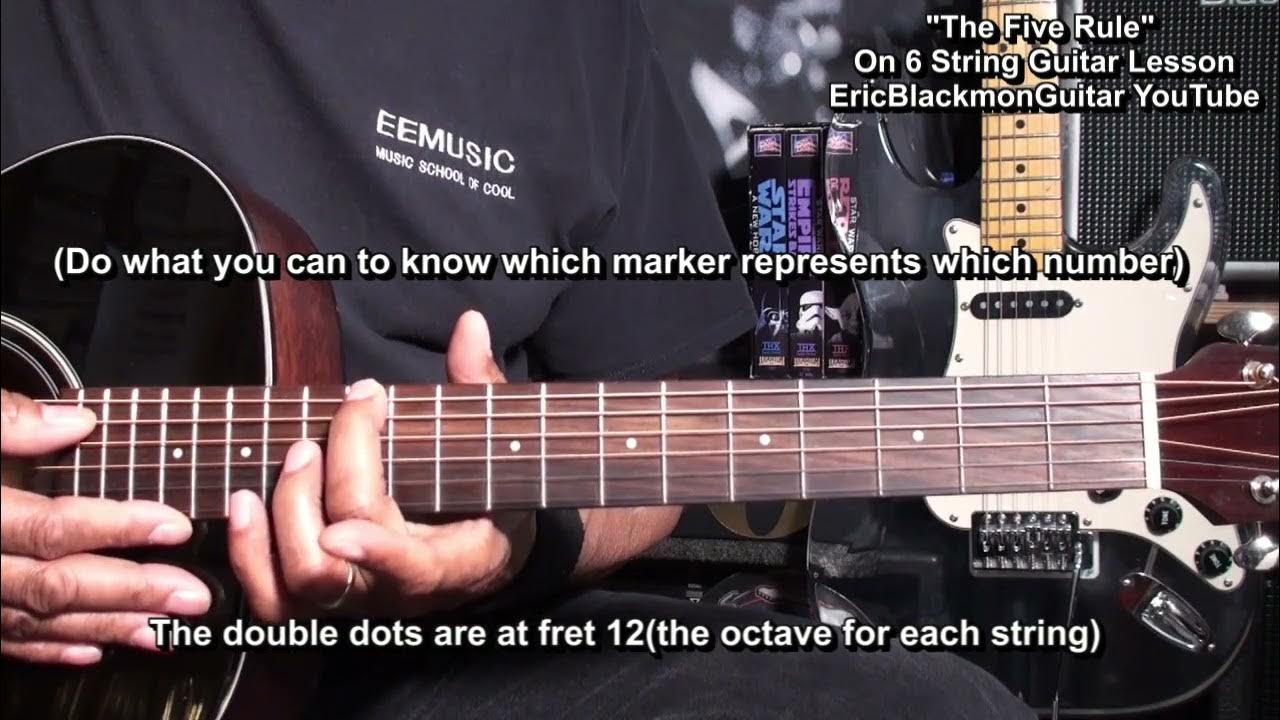 THE FIVE RULE Guitar Lesson Finding Identical Pitches Up The Guitar ...