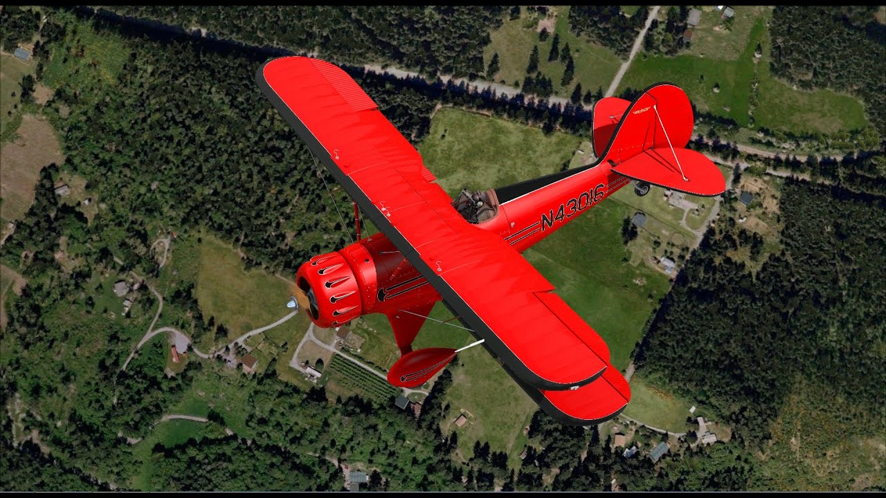 Flight Simulator X: Biplane Ride - YouTube