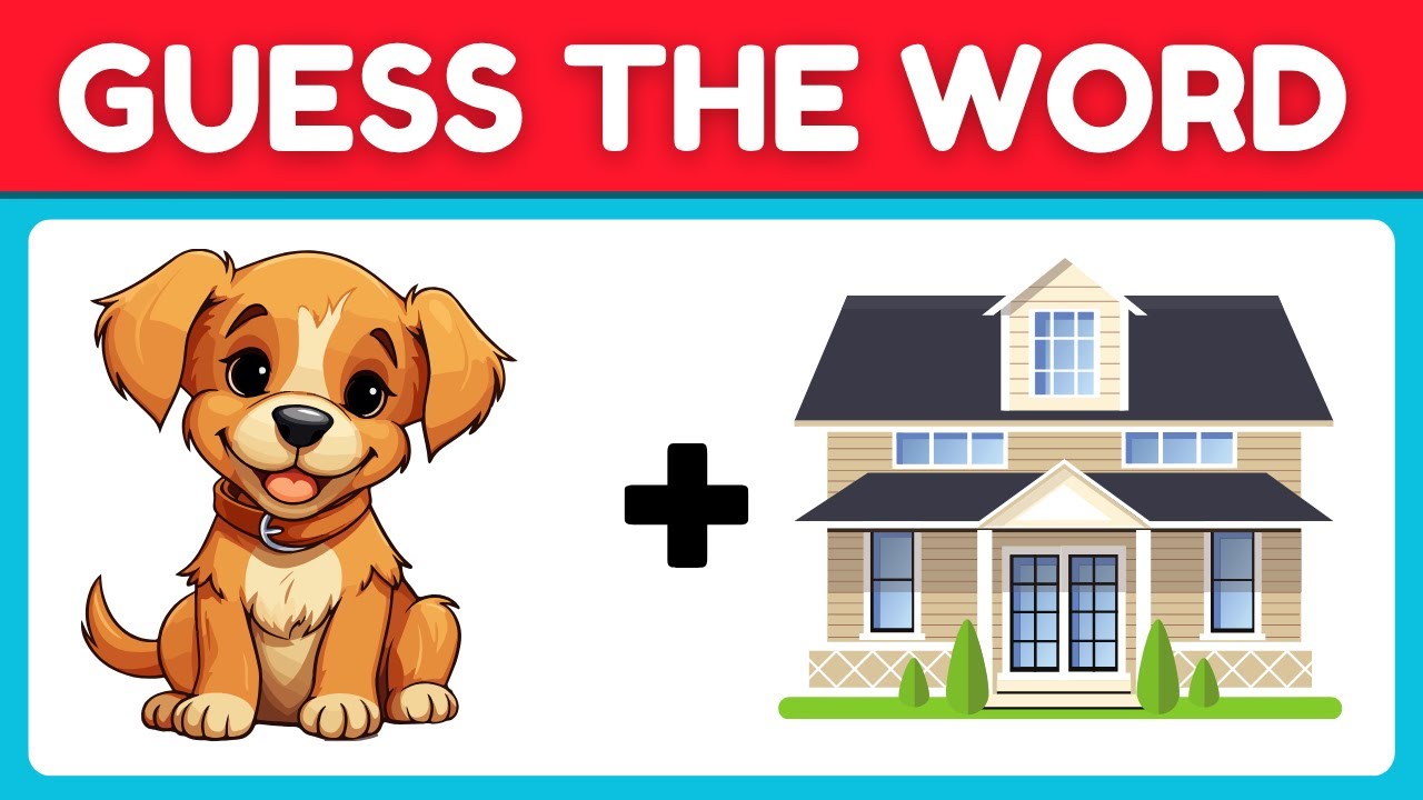 "Guess the Word by Emoji 🧠 | Fun Quiz for Kids! 50 Guess the Word ...