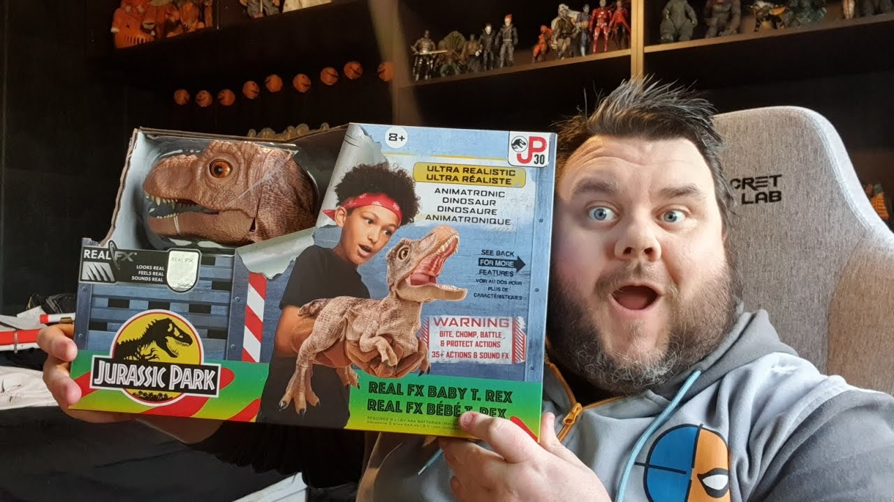 Jurassic Park 30th Anniversary Real FX T-Rex Electronic Dinosaur Toy ...