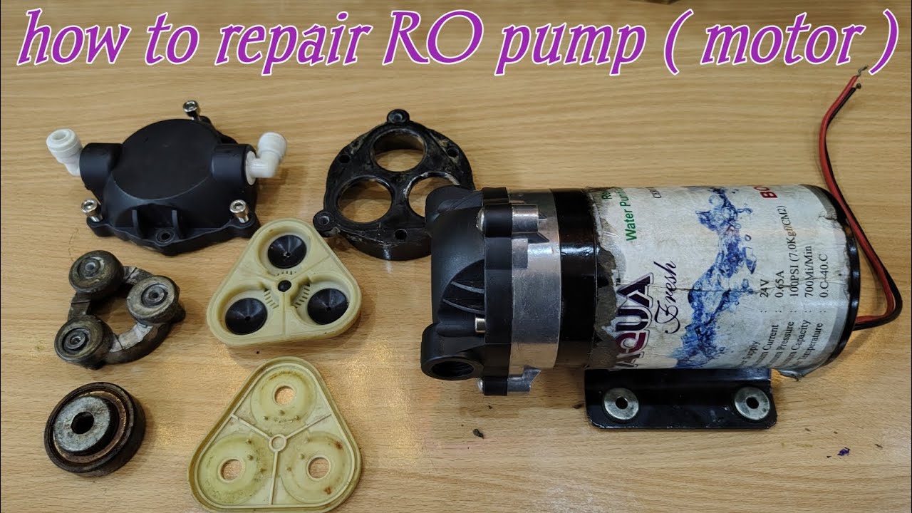 How to repair RO pump ( motor ) || RO पम्प कैसे थिक करें || RO water ...