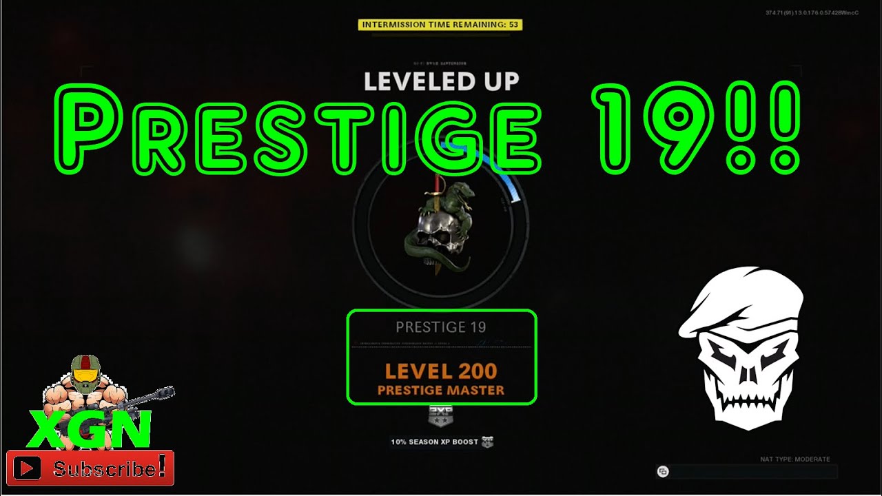 CoD Cold War Prestige 19, Season 4 MAX Prestige Rank! - YouTube