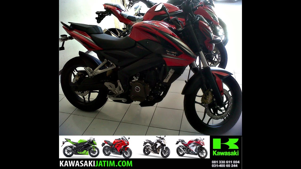 kawasaki bajaj pulsar ns200 Red - YouTube