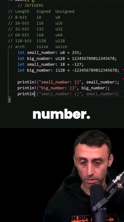 Integers data types in Rust #rustlang - YouTube