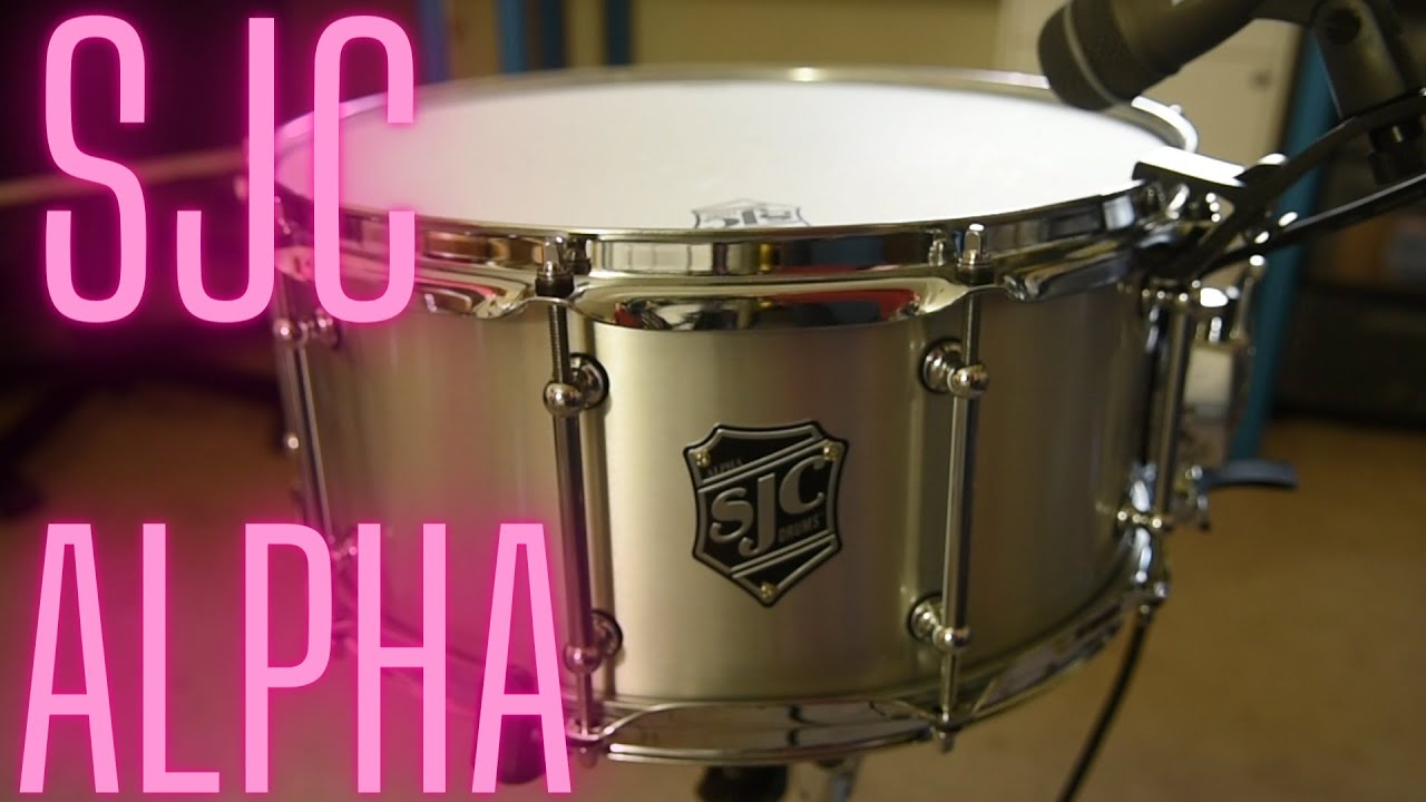 SJC Custom Drums:Alpha Aluminum Snare Unboxing - YouTube