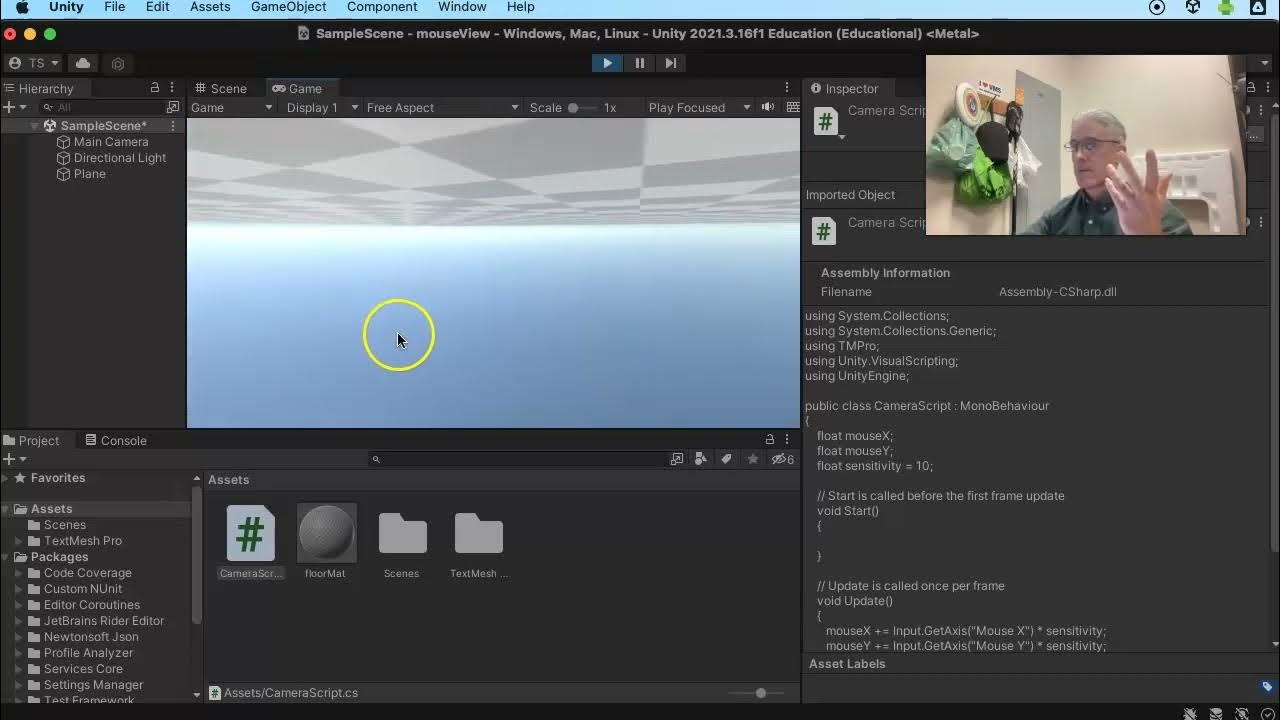 Mouse Control Camera in Unity - YouTube
