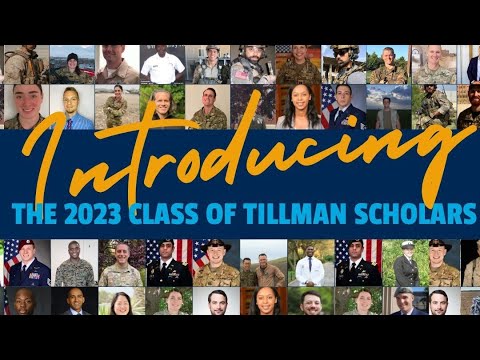 The 2023 Class of Tillman Scholars - YouTube