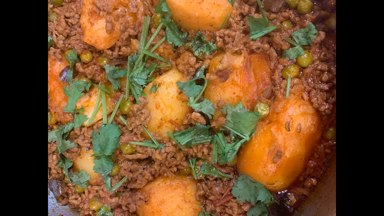 Mince curry peas&potato&soft roti - YouTube