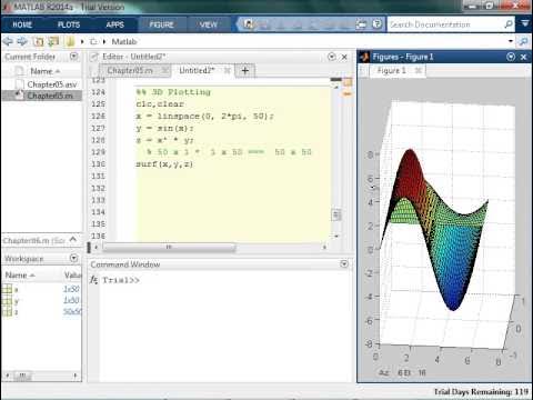 Plotting in 3D in MATLAB - YouTube