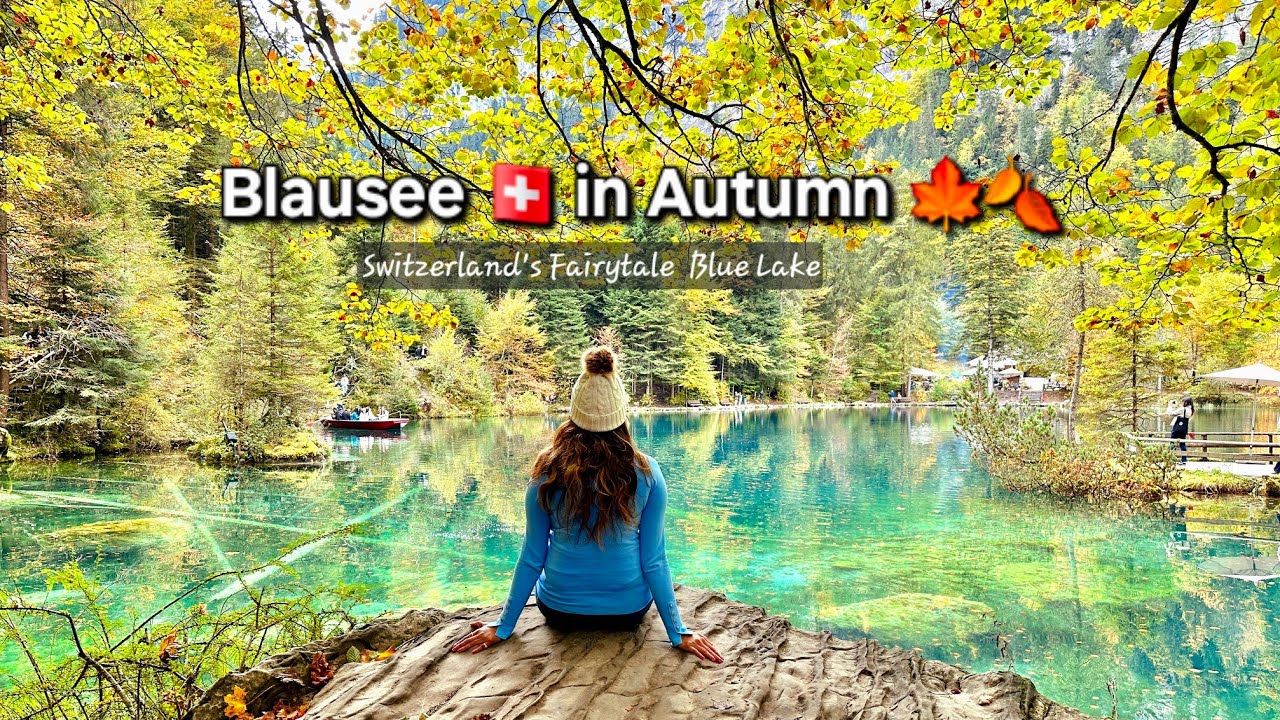 Blausee in Autumn 🍂 | Switzerland’s Fairytale Blue Lake #swissview # ...