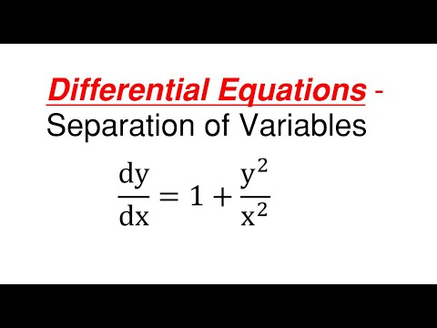 A Difficult Solution. How to Solve Differential Equations – Separation ...
