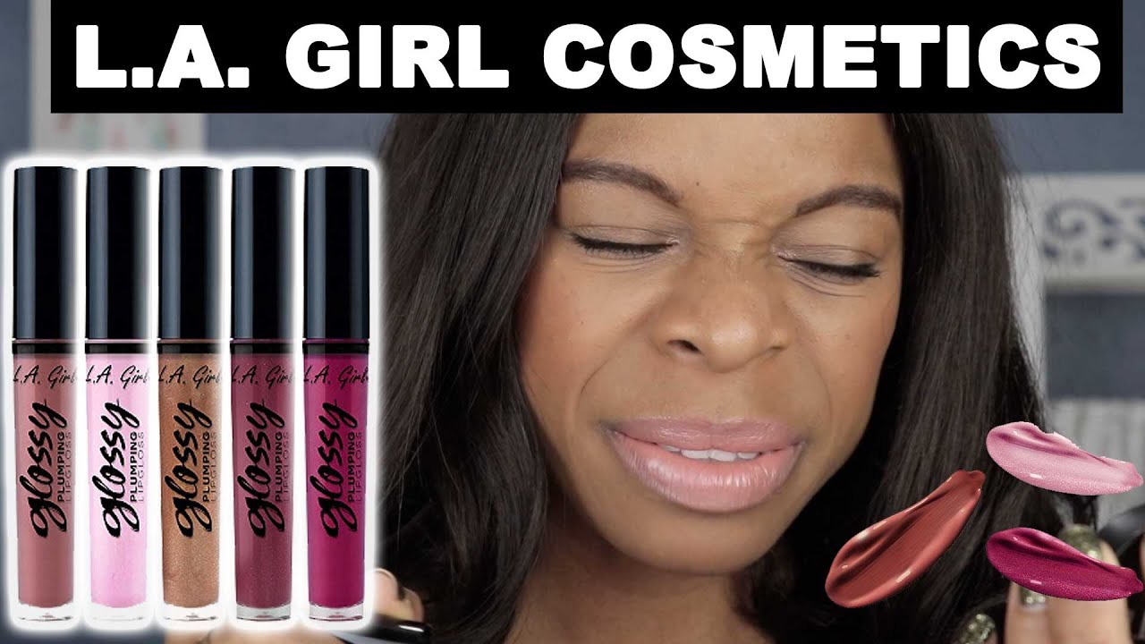 La Girl Cosmetics Glossy Plumping Lip Gloss Swatches Puckerupbabe Youtube
