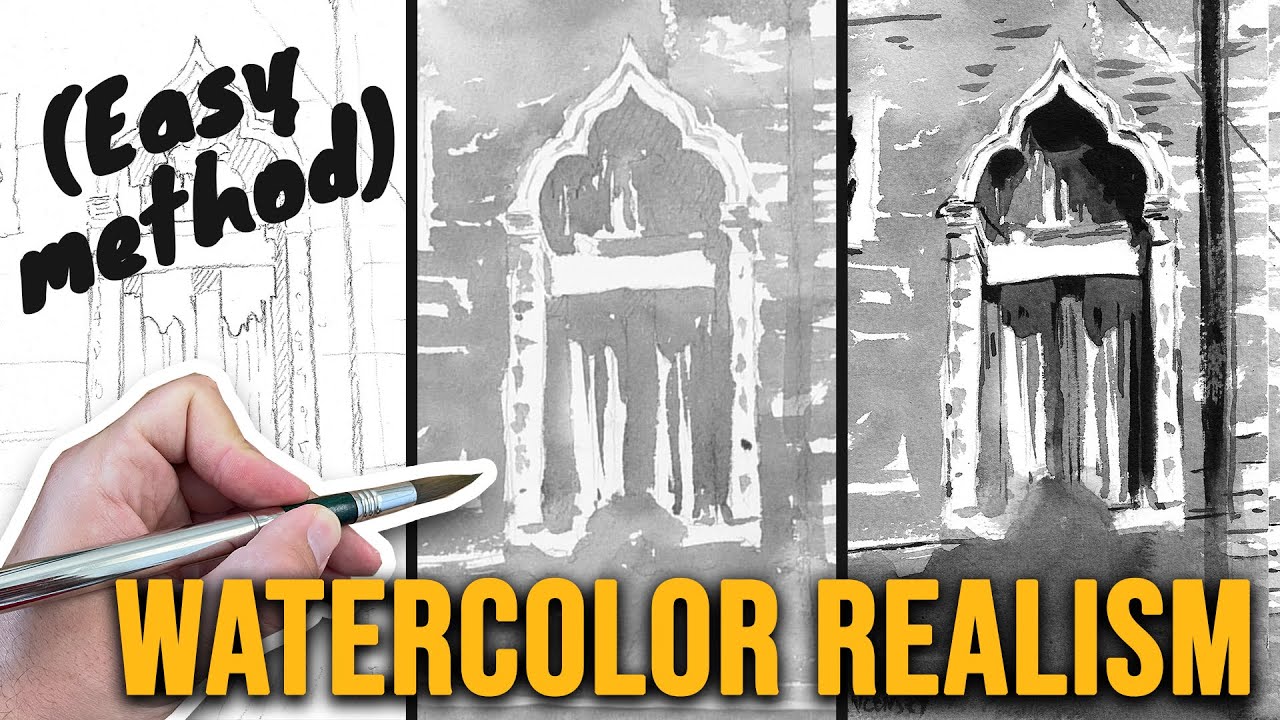 EASY Watercolor Realism - in 3 Simple Steps! - YouTube