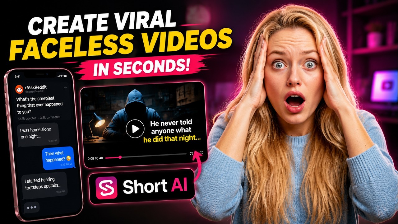 Short AI Tutorial: Create Viral Faceless Videos in Seconds - YouTube