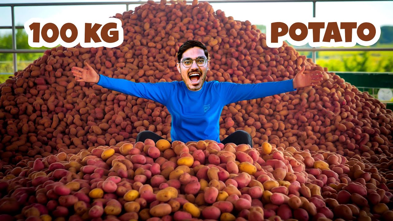 Making Magical Oobleck From 100 Kg Potatoes Awesome Experiment - YouTube