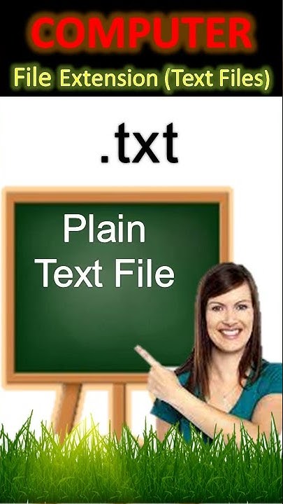 Computer File Extension, Text Files, .txt - Plain Text File - YouTube