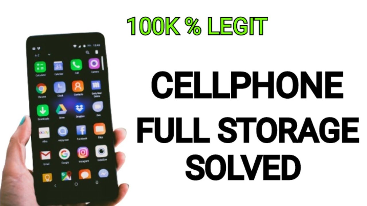 CELLPHONE FULL STORAGE SOLVED / MOBILE PHONE FULL STORAGE - YouTube