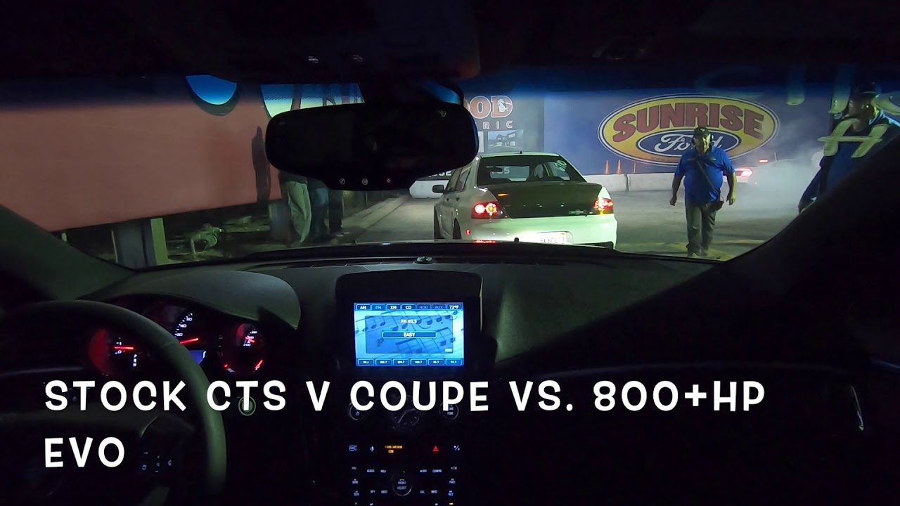 FIRST DRAG RACE IN A CTS V COUPE GOT THE WIN!! - YouTube
