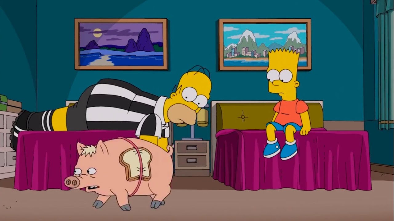 Los Simpson - Sandwich de cerdo fresco - YouTube