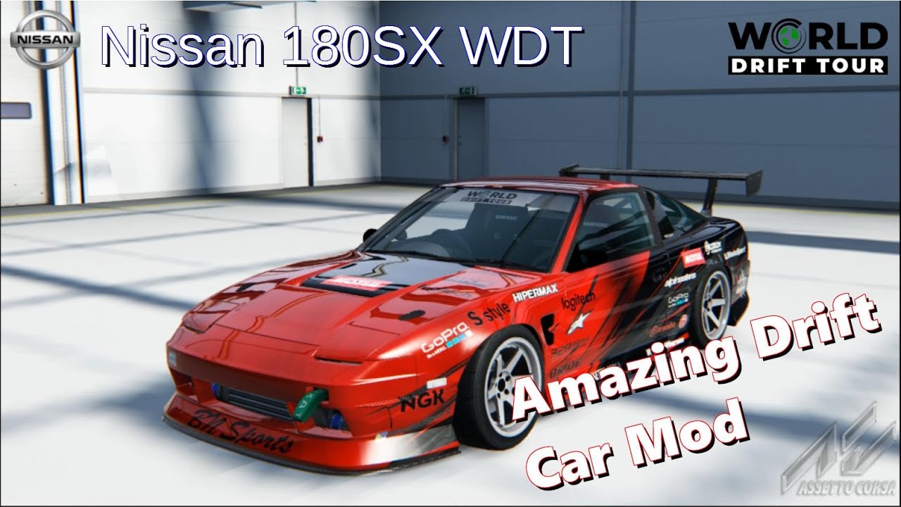 Amazing Drift Car Mod - WDT - Nissan 180SX WDT RPS13 - Assettocorsa ...