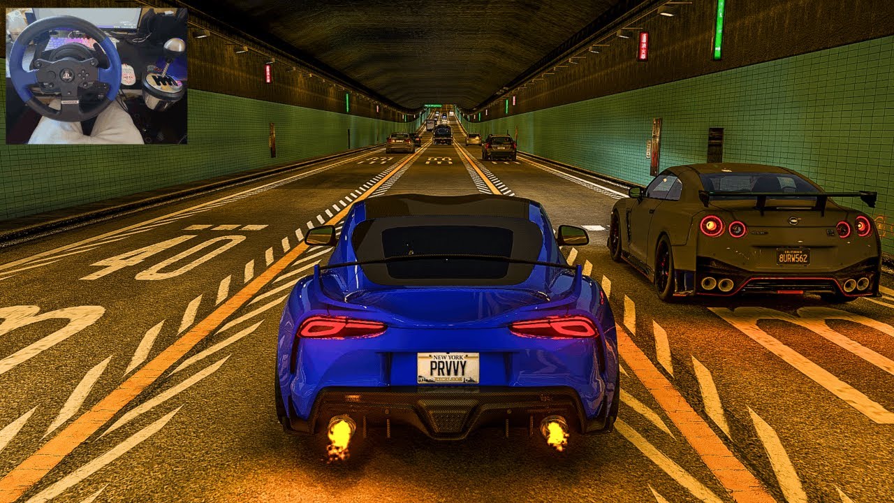 Toyota Supra MK5 Vs Nissan GT-R R35 Nismo | Assetto Corsa | Steering ...