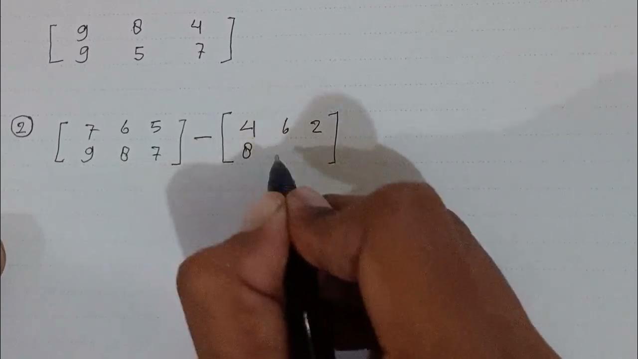 Operasi Dasar Matriks (Penjumlahan dan Pengurangan) #part1 - YouTube
